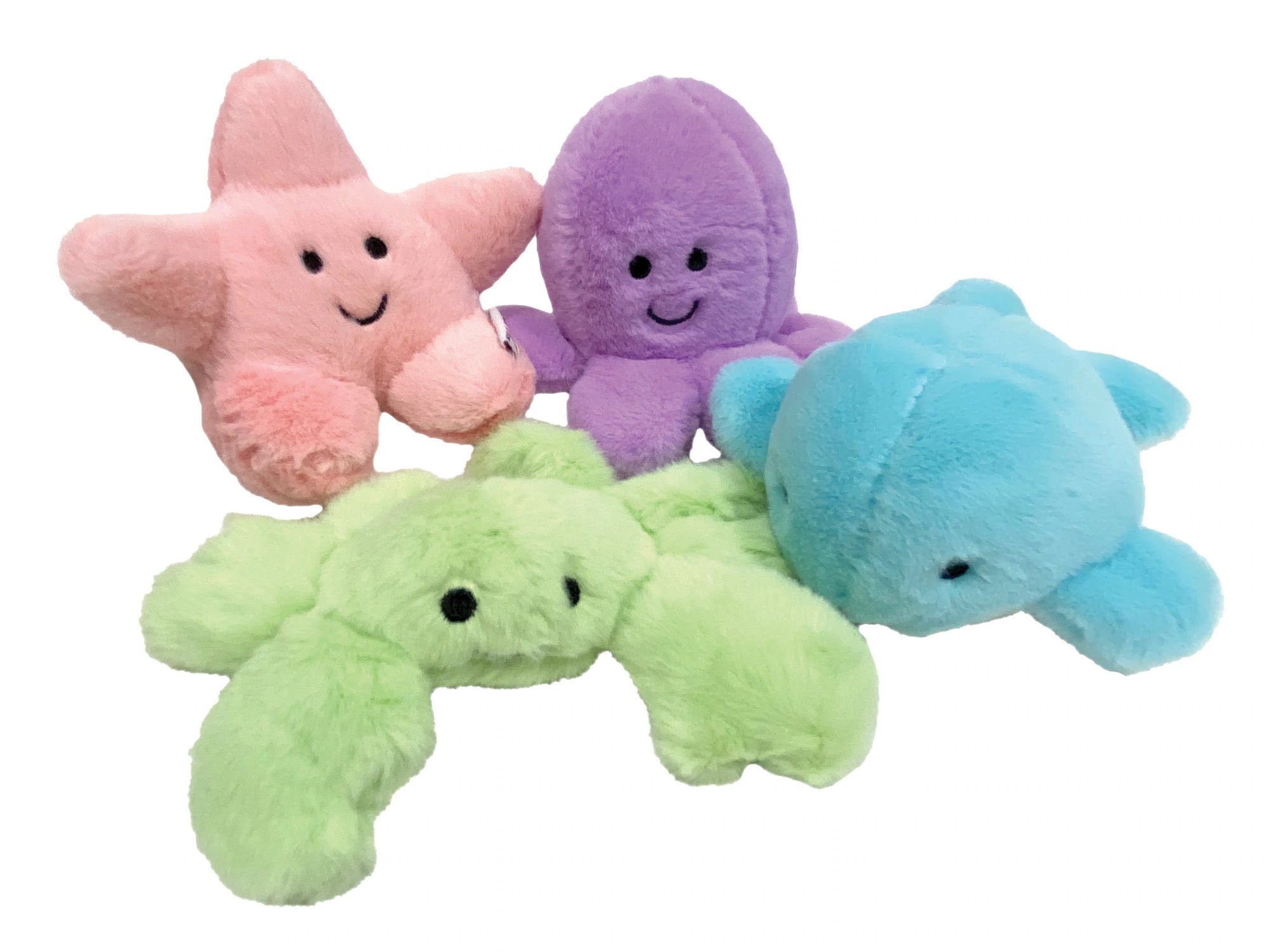 Sea Creatures Mini Plushies Dog Toys